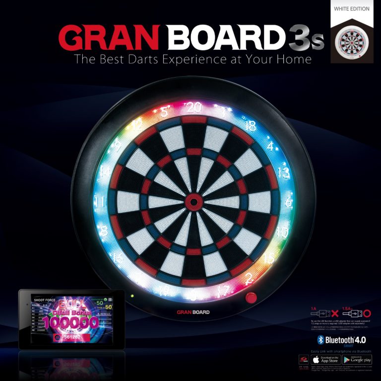GRANBOARD3s White - Gran Board - Play Darts Online