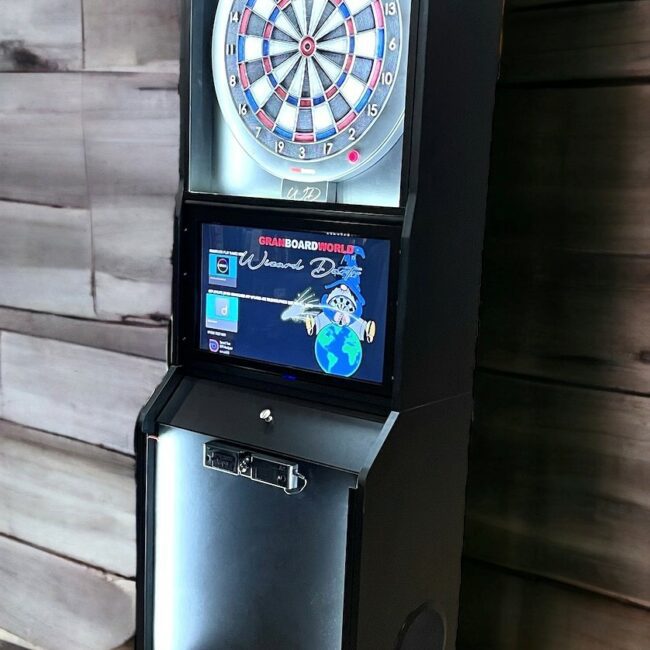 Custom Free Standing Dartboard Cabinet - Gran Board - Play Darts Online